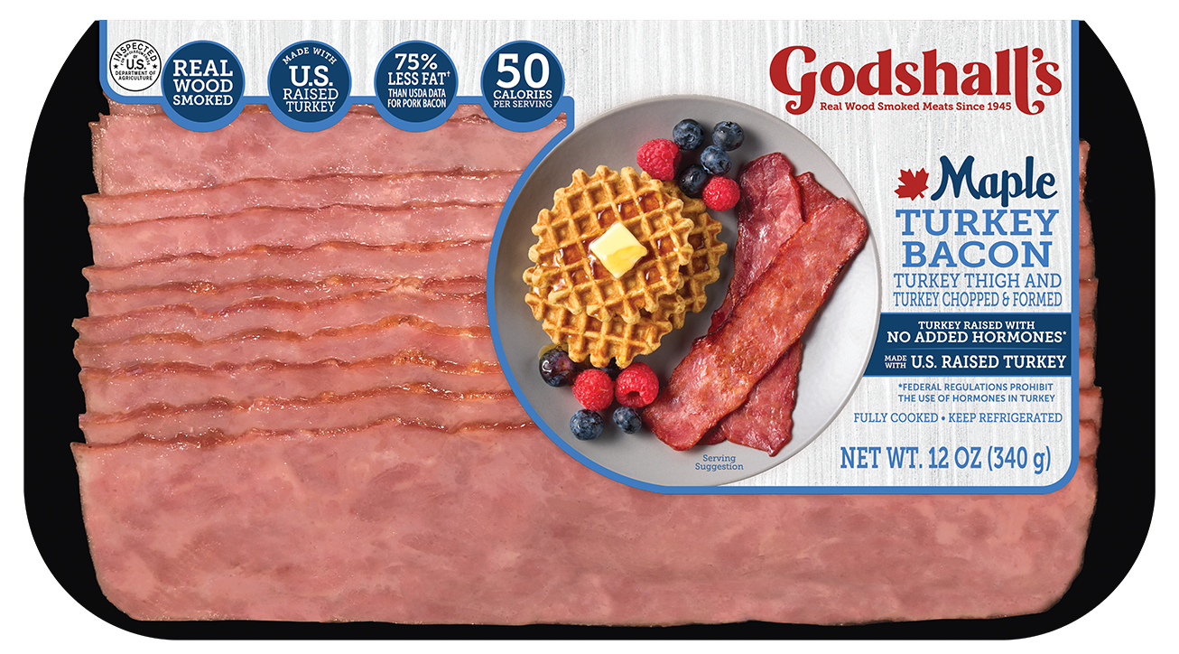 Maple Turkey Bacon - Godshall's - Real Wood Smoked Meats Since 1945