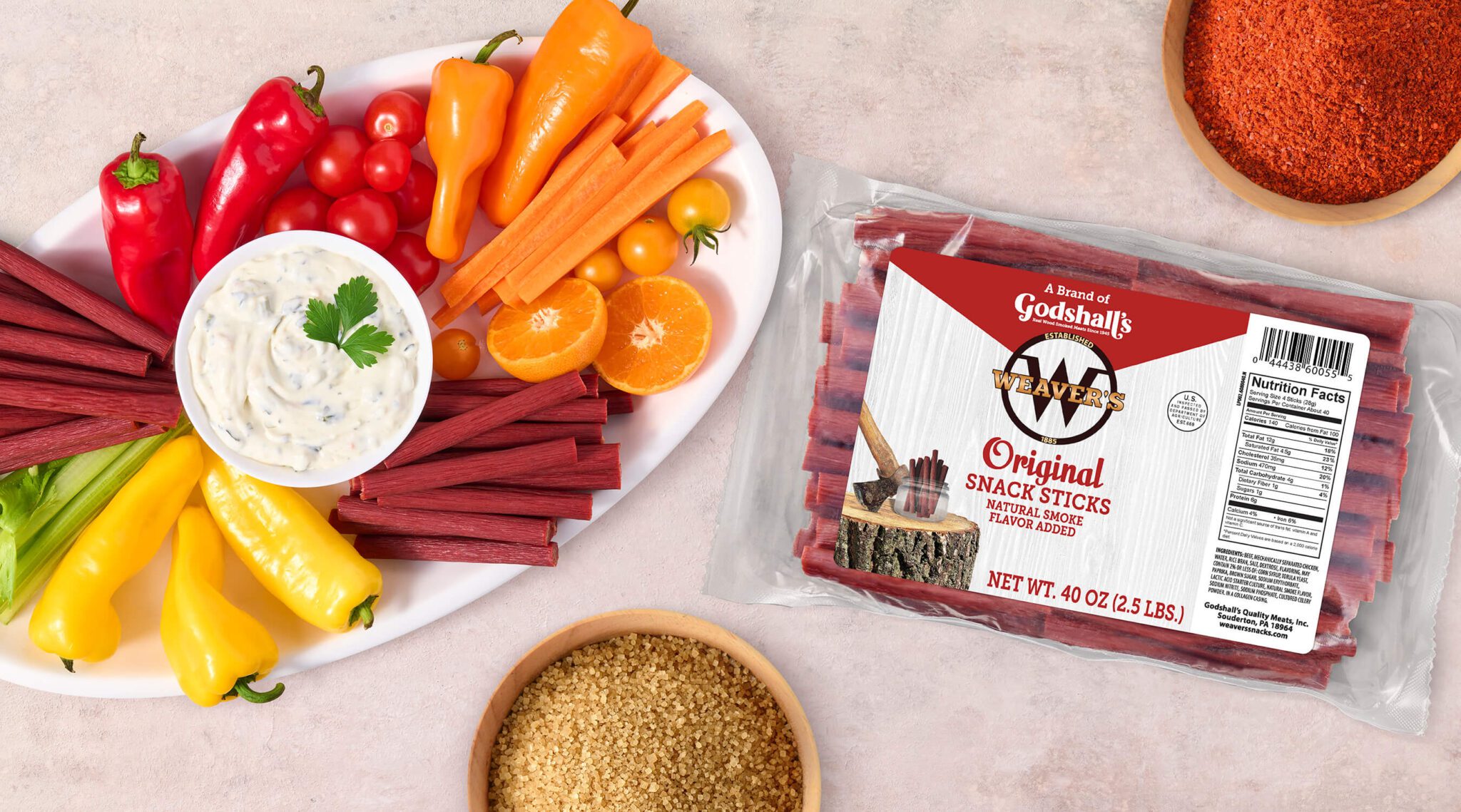 Original Mini Snack Sticks - Godshall's